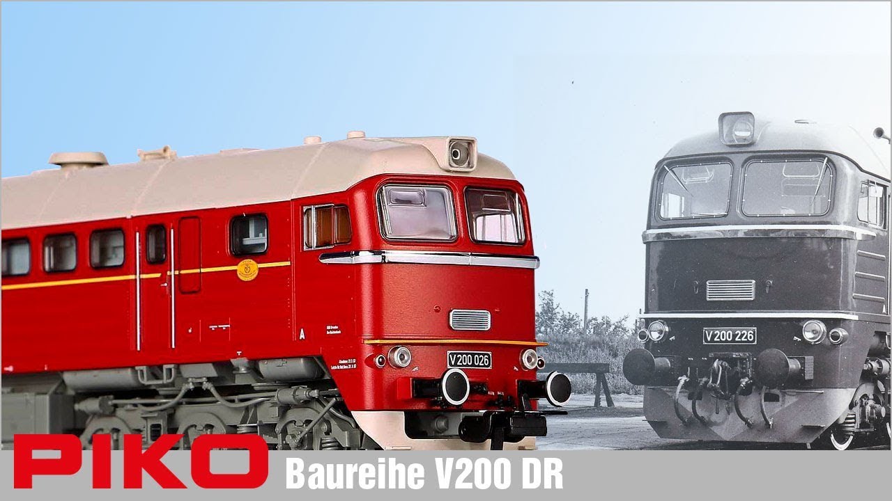 Produktvorstellung PIKO Diesellokomotive Baureihe V200 DR - YouTube