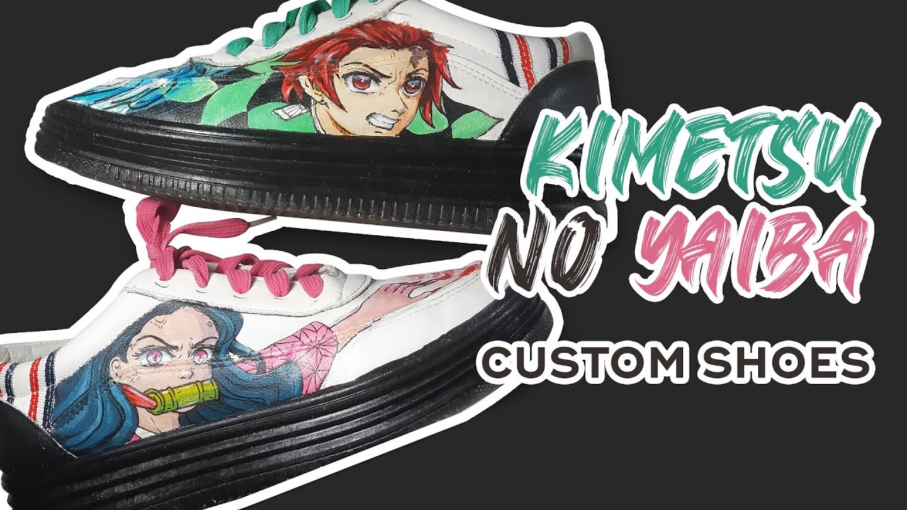 Kimetsu No Yaiba / Demon Slayer - Custom Shoes - YouTube