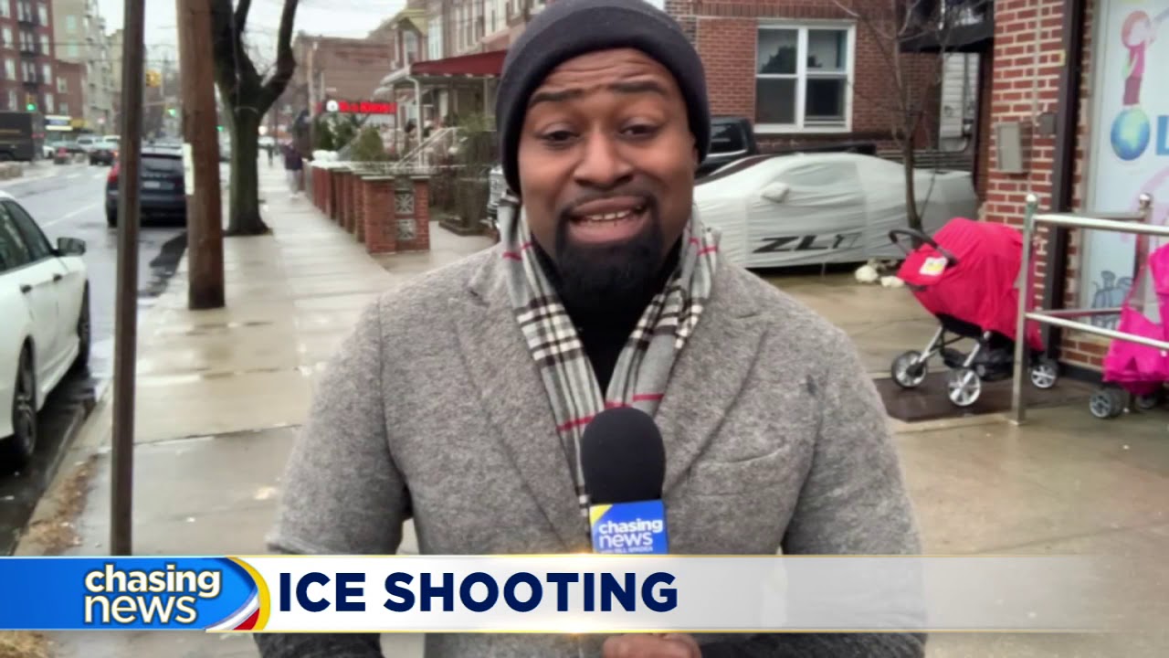 ICE agent shoots man in face after controntation in Brooklyn - YouTube