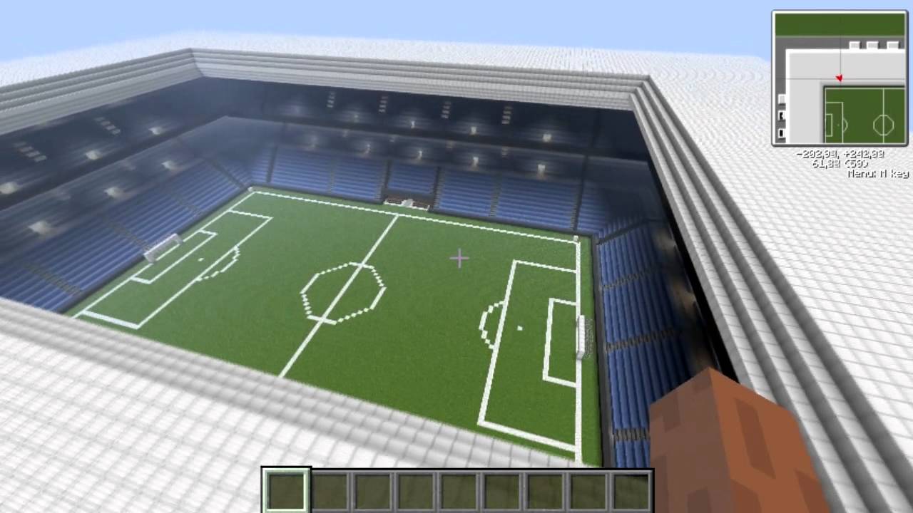 Construcciones Minecraft. Estadio de Fútbol - YouTube