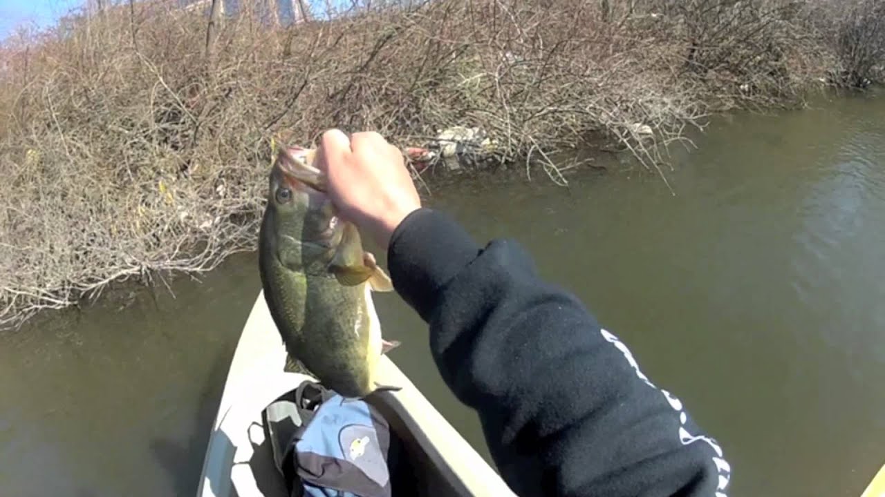 Early March Bass Fishing With Finesse Jigs - YouTube