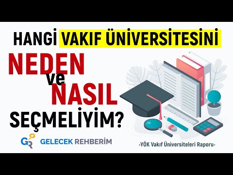 HANGİ VAKIF ÜNİVERSİTESİNİ NEDEN ve NASIL SEÇMELİYİM? (Üniversite Tercihleri) #TERCİH2020 #YKS2020