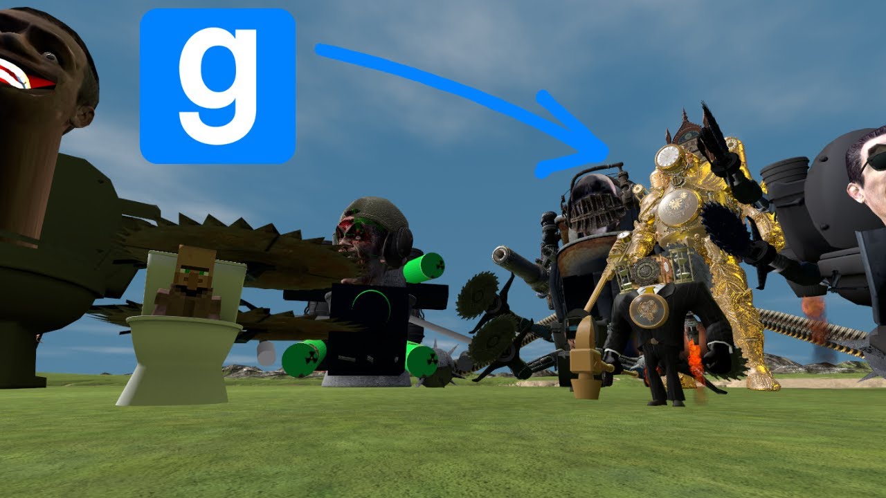 LE FAKE G-MAN EST LA AVEC PLEIN DE NOUVEAUX MOD - GMOD SKIBIDI TOILET ...