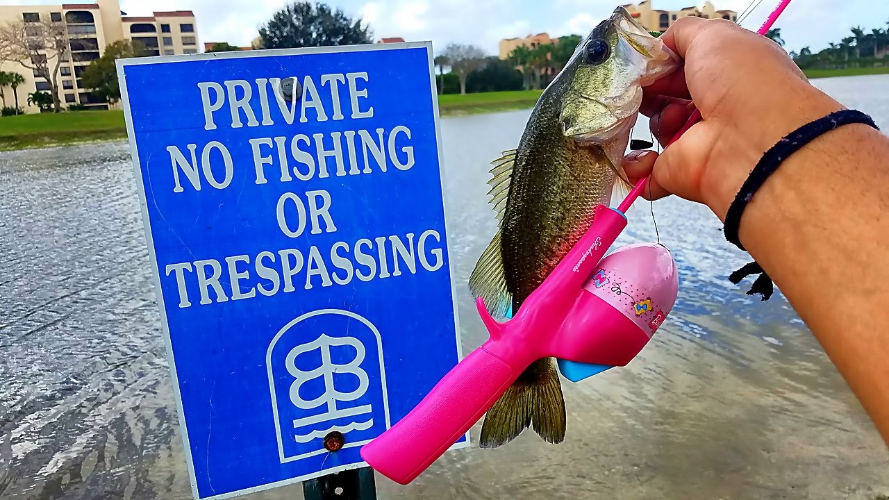 Fishing With Barbie Rod! (Bass Challenge) - YouTube