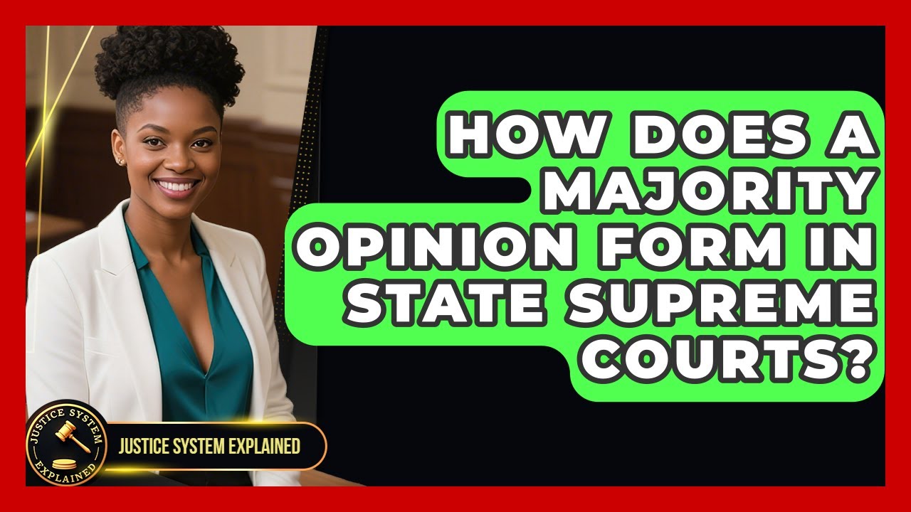 How Does A Majority Opinion Form In State Supreme Courts? - Justice ...