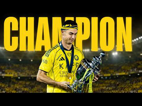 CRISTIANO RONALDO LIFTS THE SAUDI PRO LEAGUE TITLE ! AL NASSR CHAMPIONS