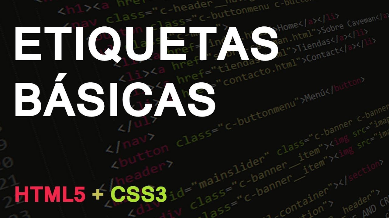 HTML5 - Etiquetas Básicas - YouTube