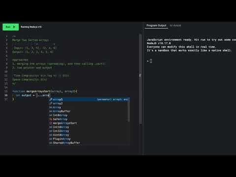 Merge Two Sorted Arrays | JavaScript Arrays Episode 7 - YouTube