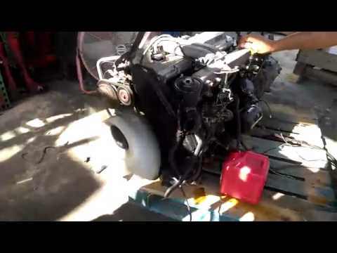 Toyota land cruiser 1pz 3.5L diesel engine start up -2 - YouTube