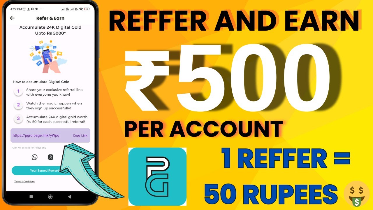 🔥 Earn ₹500 Directly in Bank🤑|Best Reffer and Earning App 💸#reffer ...