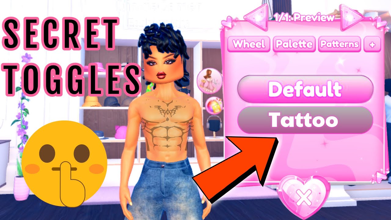 TOP SECRET TOGGLES you DON'T KNOW ABOUT In Dress To Impress | dti hacks ...