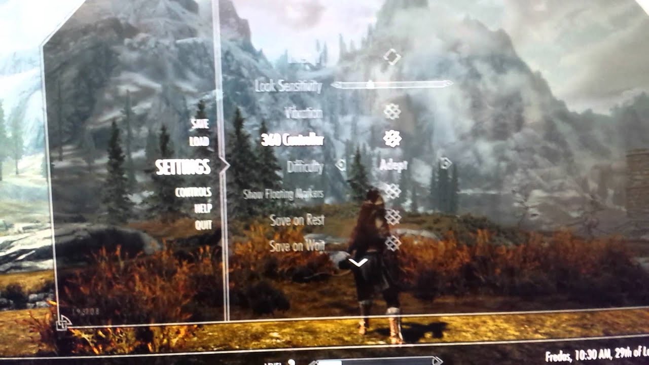 Skyrim streamed over WiFi to a tablet - YouTube