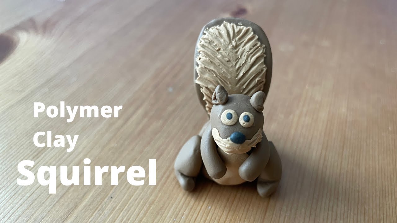How to Make a Polymer Clay Squirrel | Clay Craft - YouTube
