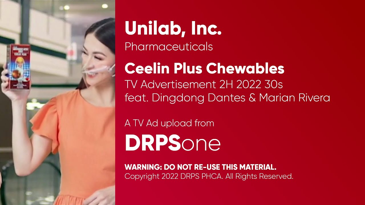 Ceelin Plus Chewables TV Ad 2H 2022 30s with Dingdong Dantes and Marian ...