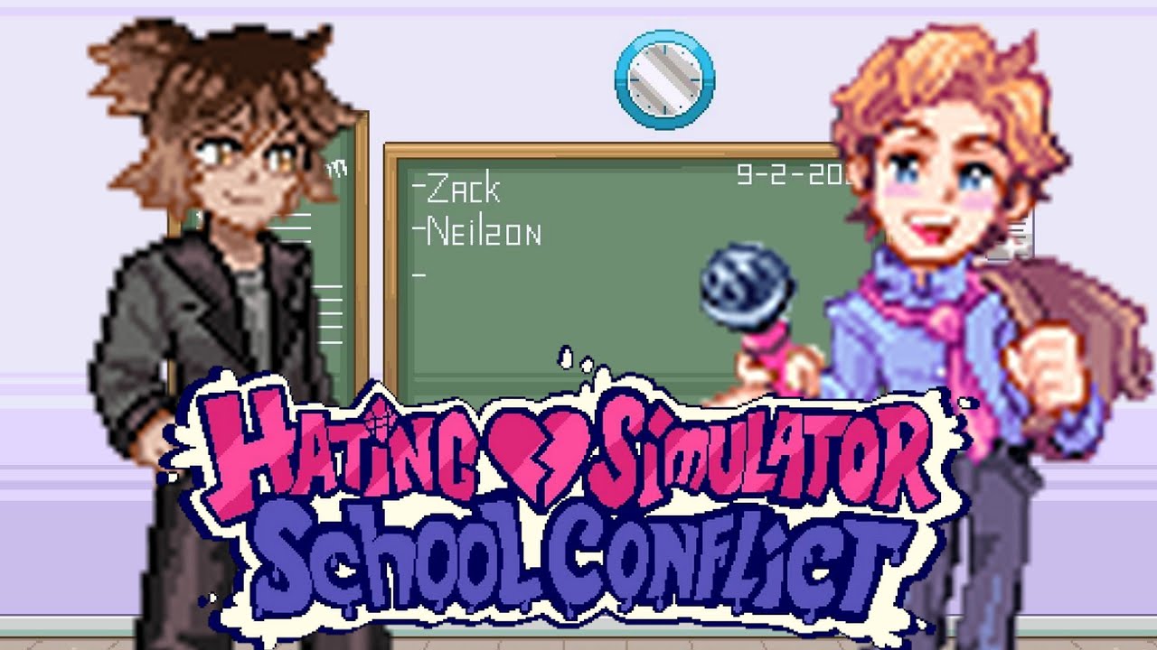 Friday Night Funkin': Hating Simulator - School Conflict Full Week [FNF ...