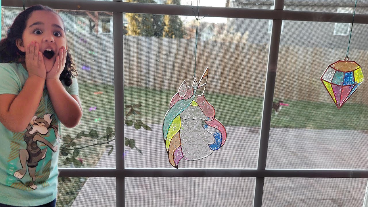 YOU*niverse Rainbow Light Catchers!! diy suncatchers with crystals ...