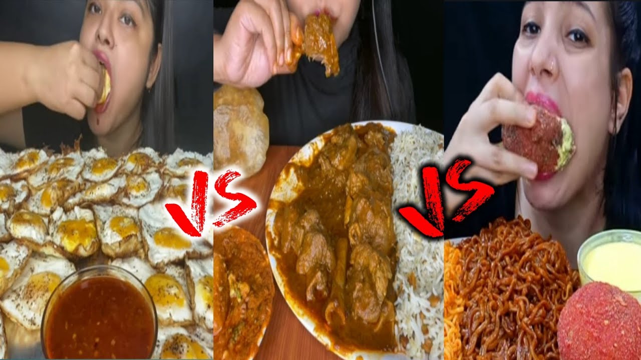 🔥MADDY EATS VS SPICE ASMR VS FOODIE JD EATING CHALLENGE||ASMR EATING ...