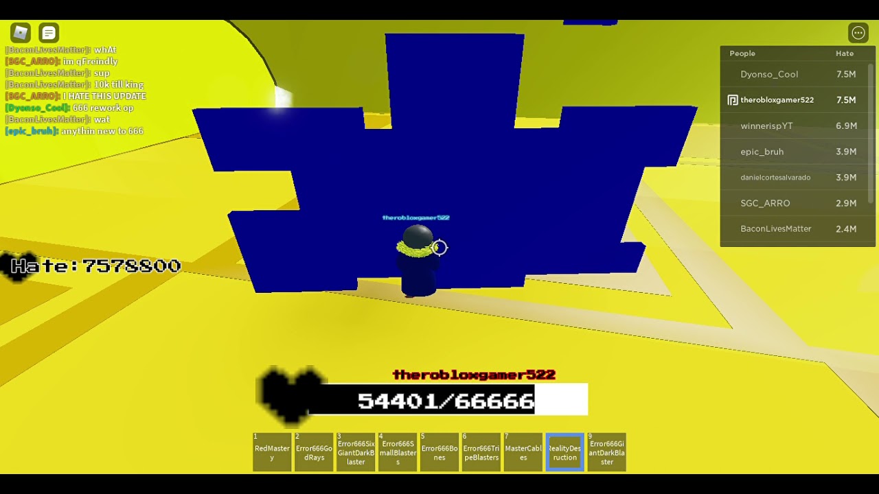 Roblox Undertale Final multiverse DX error 666 rework showcase ...