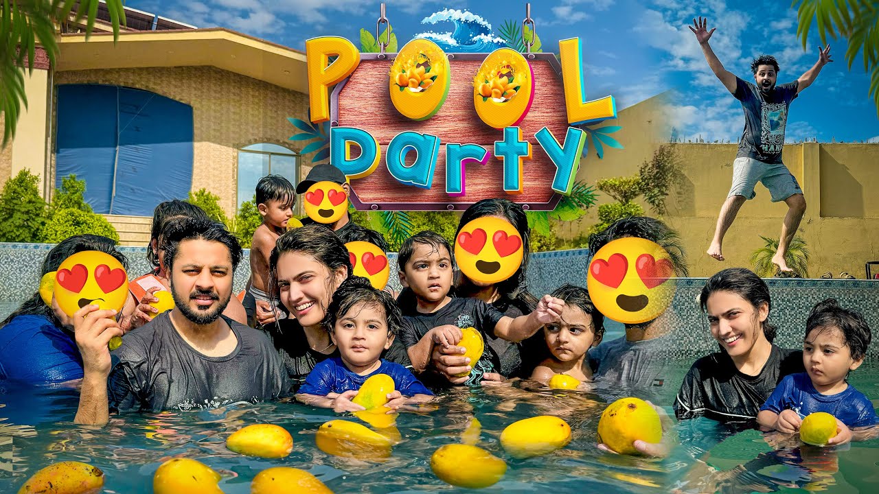 SUMMER POOL PARTY WITH FAMILY 😍 | Zohan Ki Pro Max Swimming 😂 | Bacho K ...