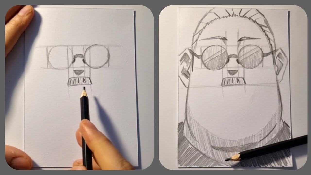 How to Draw Pencil HB Taro Skinny from Sakamoto Days - YouTube