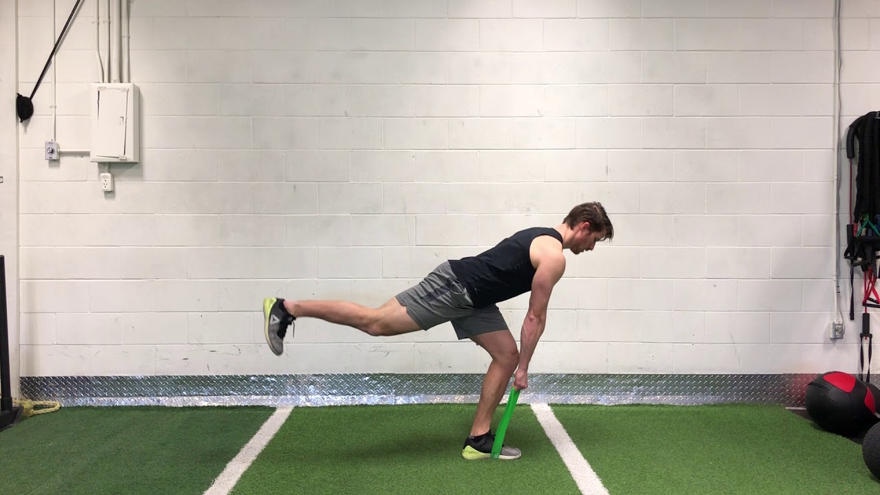 Mini Band Single Leg Deadlift - YouTube