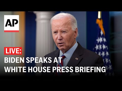 LIVE: Biden makes surprise appearance at White House press briefing