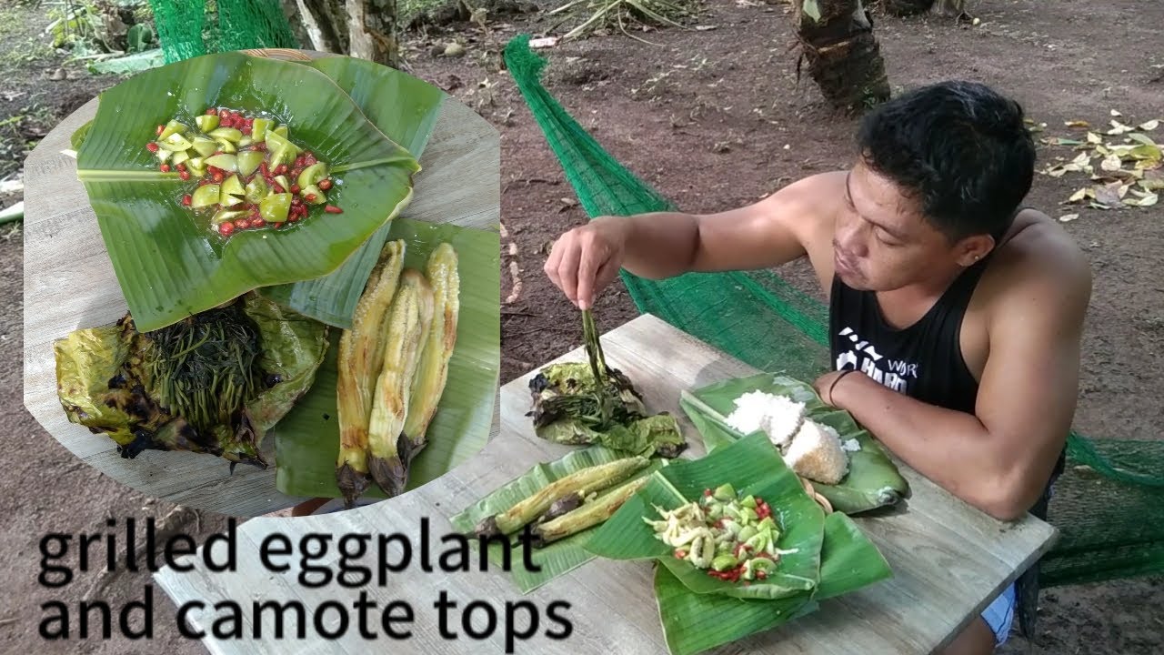 From Farm to table | Grilled eggplant and camote tops | Farming Ground ...