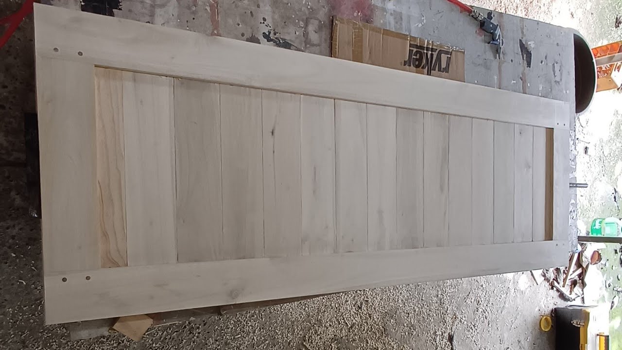 DIY - Wooden Door Simple Design - YouTube