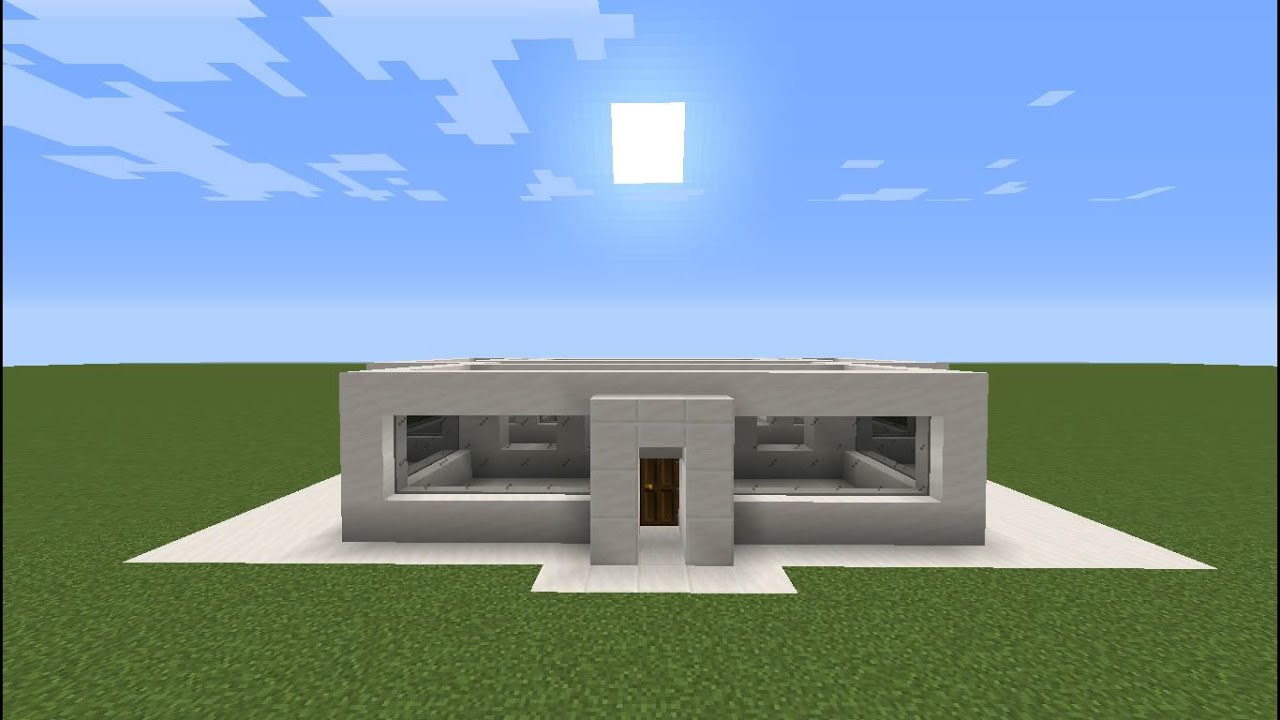 Minecraft: How To Build A White Modern House Tutorial (#11) - YouTube