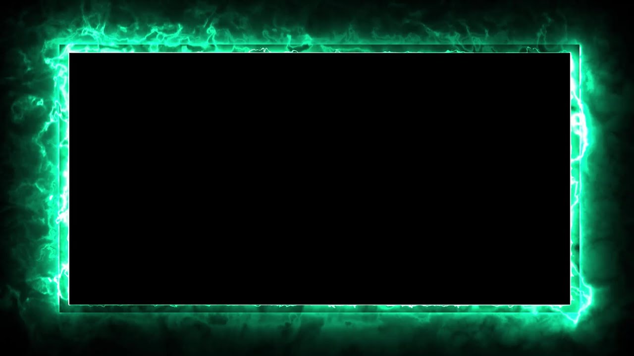 Glowing frame black screen | Neon light border | Frame template video ...