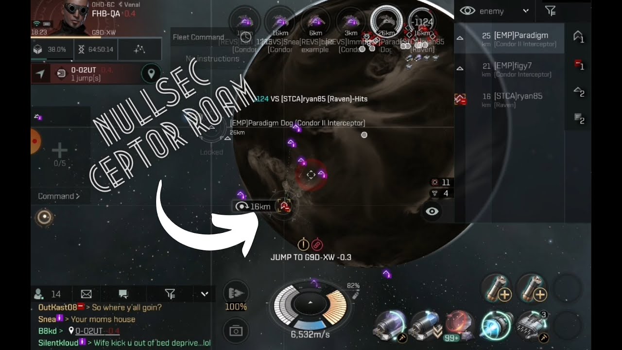 [[EVE ECHOES]] Null-Sec Interceptor roam - Hunting whales (with Comms ...