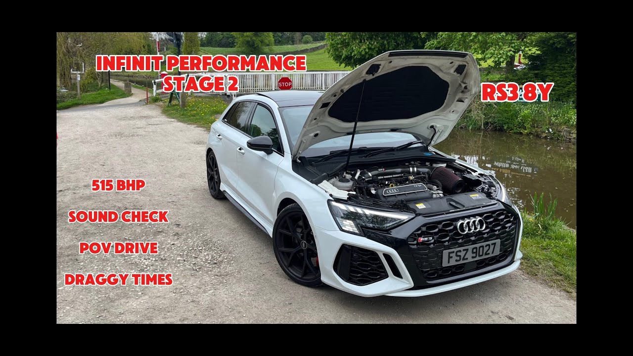 RS3 8Y 2022 LAUNCH EDITION , B ROAD BASHING STAGE 2 REVIEW 515BHP - YouTube