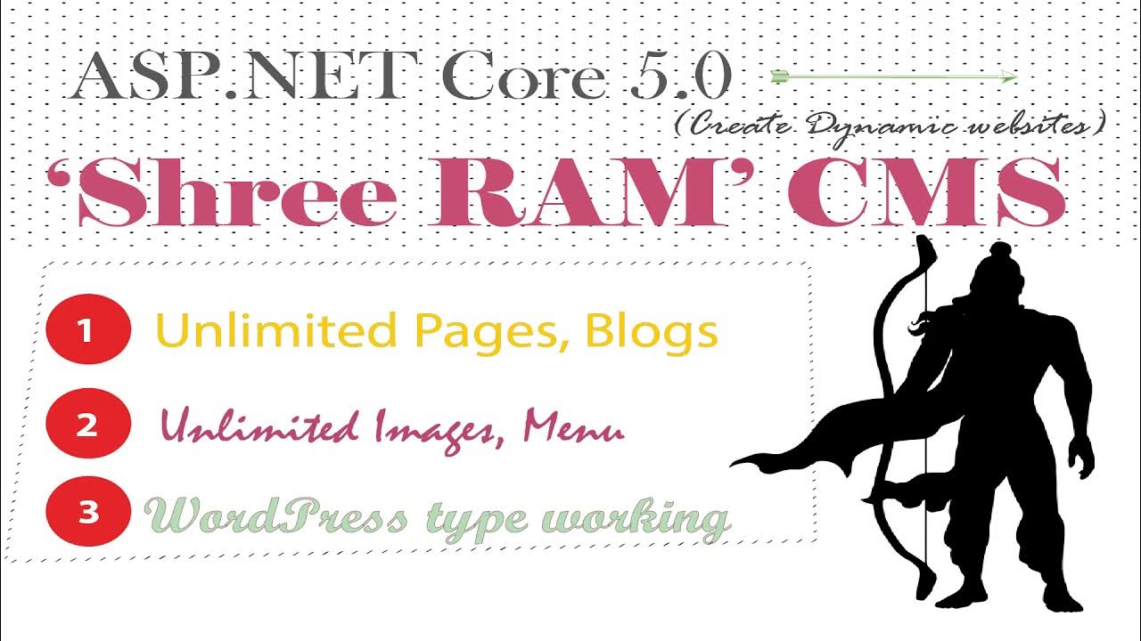 Shree RAM CMS - the World's First ASP.NET Core CMS Installation - YouTube