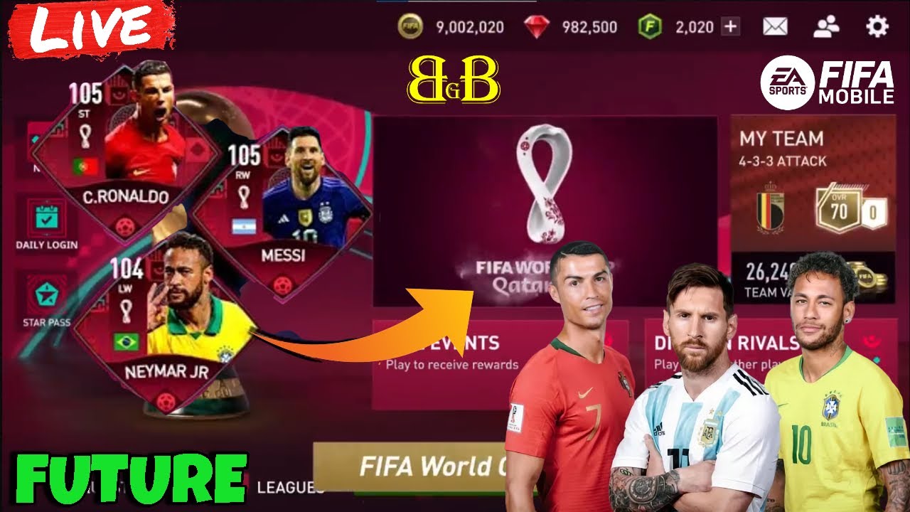 NEW WORLD CUP EVENT FIFA MOBILE 22 !! BBG LIVE FIFA !! - YouTube