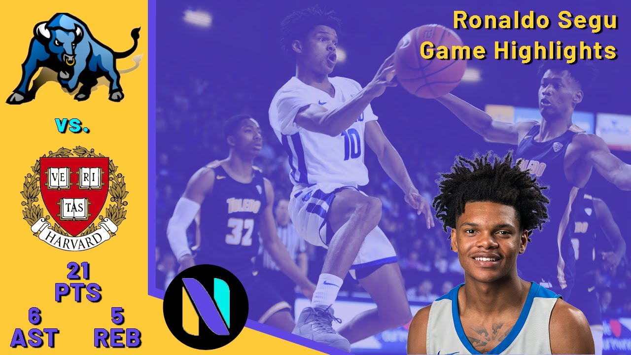 Ronaldo Segu Buffalo Bulls 21 PTS 5 REBS 6 AST vs Harvard Crimson ...