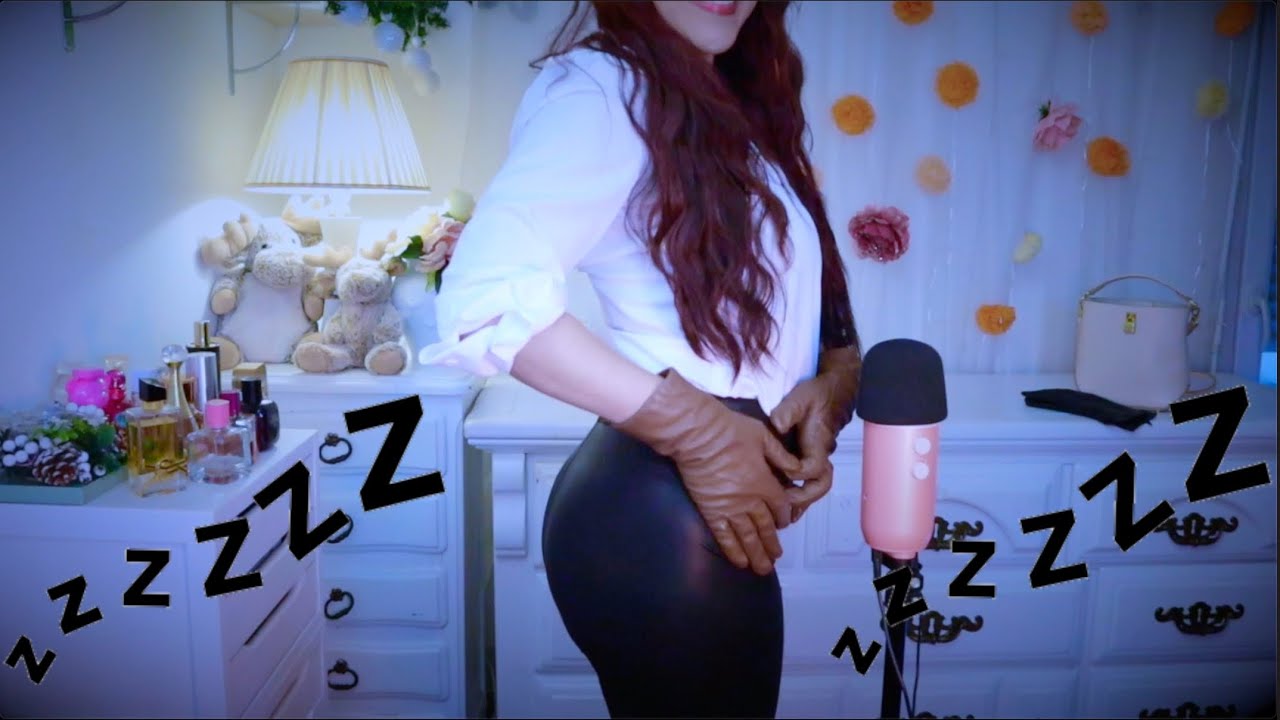 💤ASMR: Explosion of Leather Sounds (Leggings & Leather Gloves) - YouTube