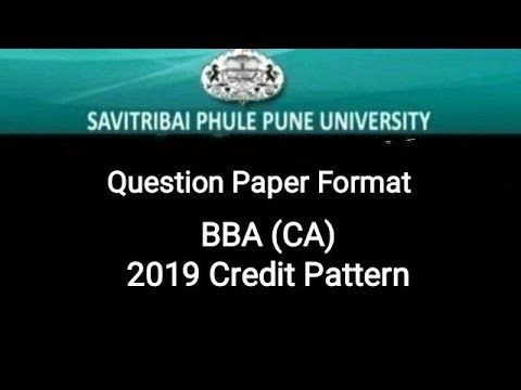 Question Paper Format - BBA (CA) 2019 Credit Pattern - YouTube