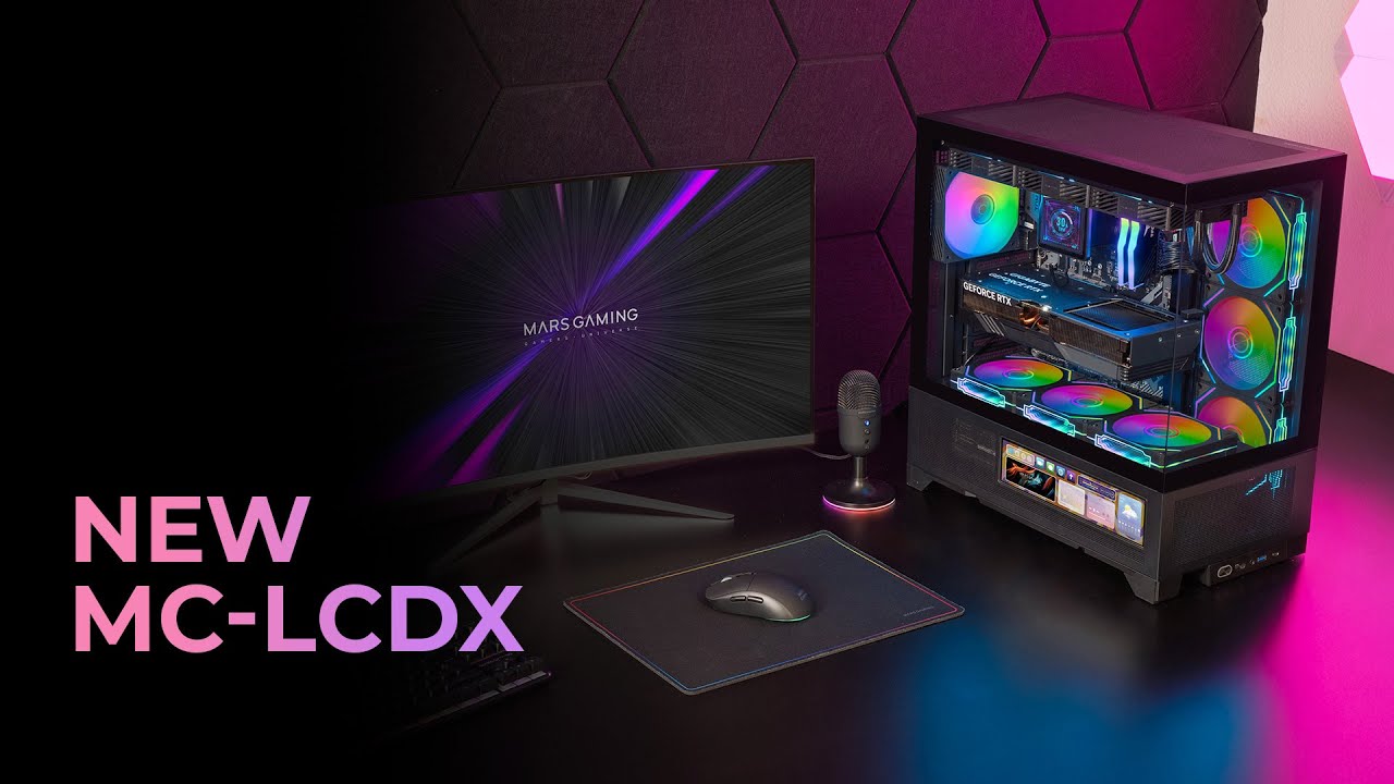 MC-LCDX ATX Gaming Case: IPS Display and Custom Design | Mars Gaming ...