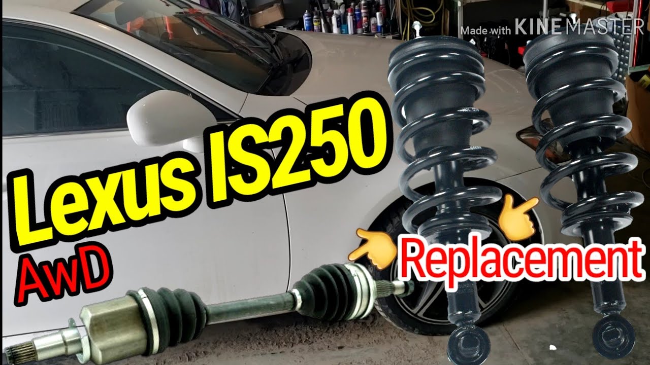 DIY Part1! Lexus Front Struts, Coils & Cv Axle - YouTube