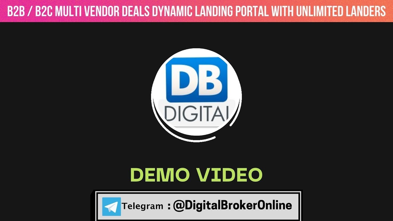B2C - B2B Multi Vendor Dynamic Deals Portal + Unlimited Landers for PPC | TG ...