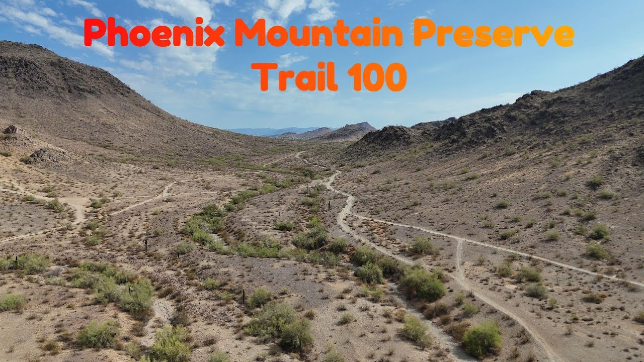 Phoenix Mountain Preserve Trail 100 mountain bike ride - YouTube