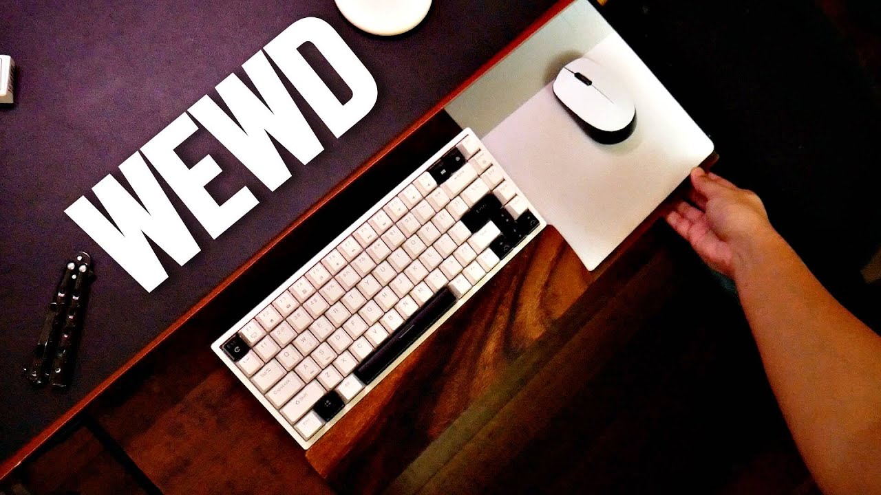 DIY: Wewd -difying my keyboard drawer slide - YouTube