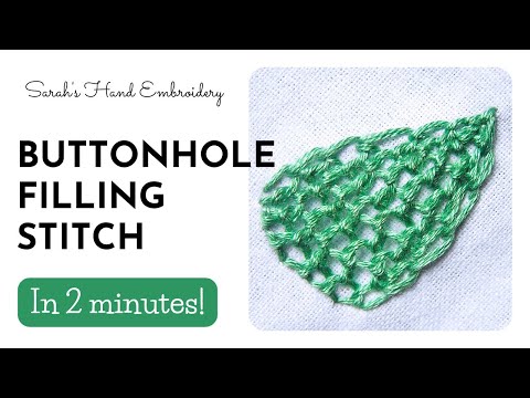 Detached Buttonhole Stitch| Step-By-Step With Pdf