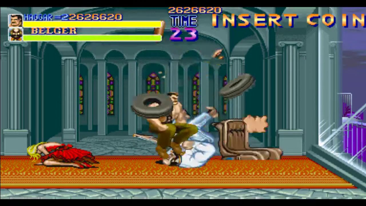 Final Fight (arcade) : Final Boss Belger & Ending (Haggar) - YouTube