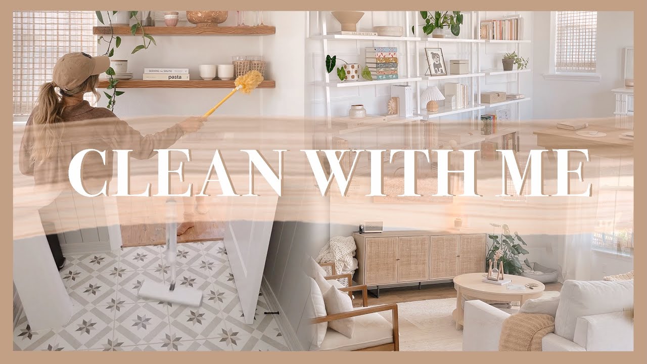 CLEAN WITH ME | tidying up our home & DIY cleaning solutions! - YouTube