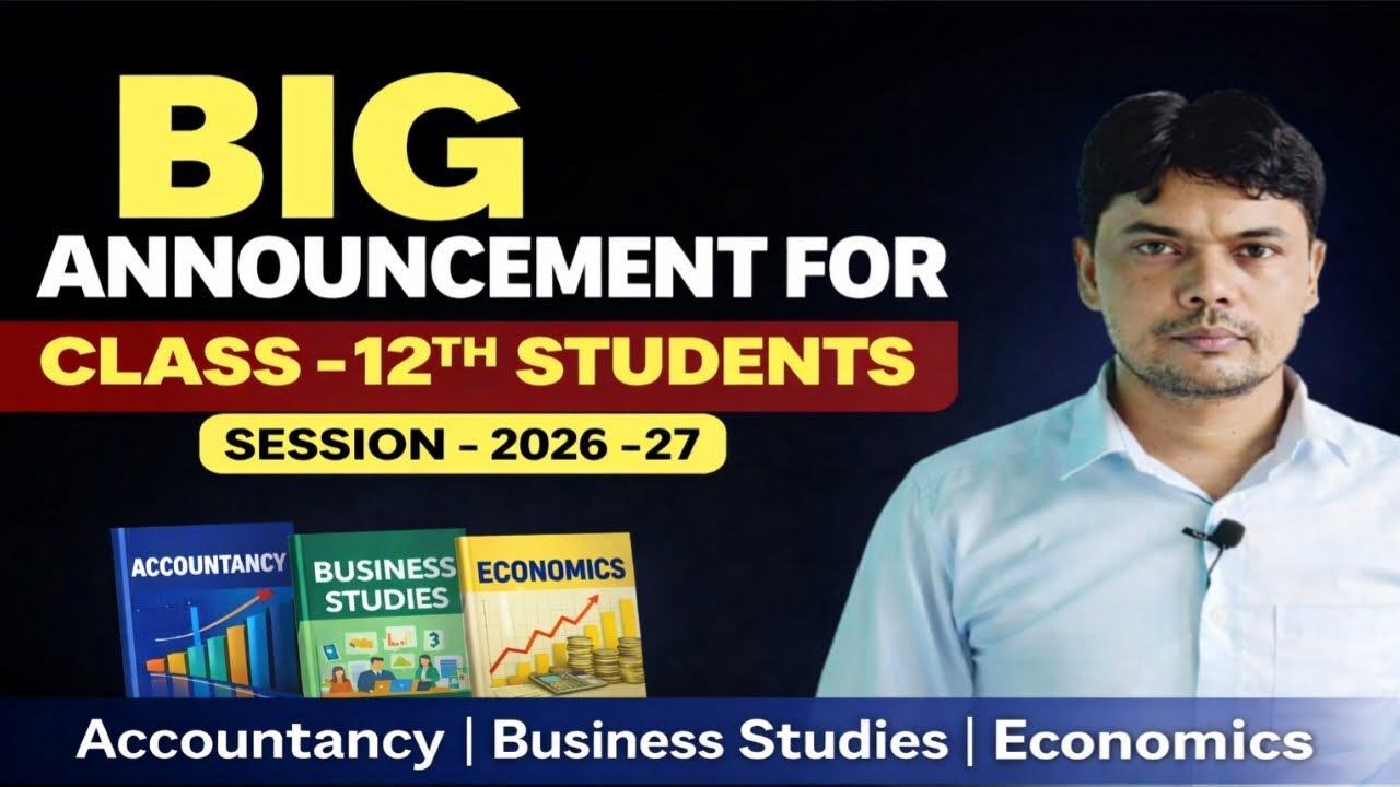 Big Announcement for Class-12th Students | Session - 2026-27 | Offline ...