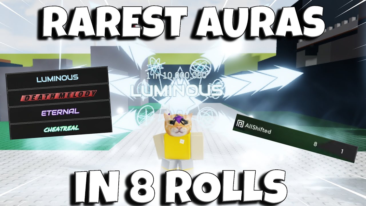 Trolling With The RAREST Auras With 8 ROLLS In HADES RNG - YouTube