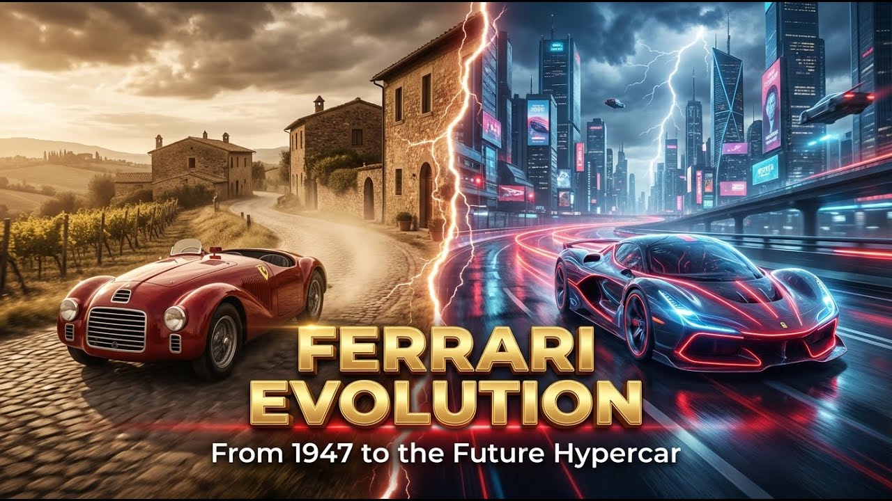 Ferrari Evolution 1947–2050 | From 125 S to Futuristic Hypercar - YouTube