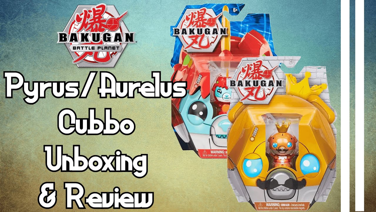 Bakugan: Pyrus/Aurelus Cubbo Unboxing & Review - YouTube