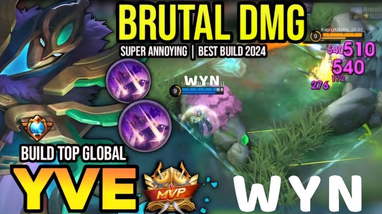 Yve MVP Perfect Mage Gameplay | Top Global Yve Build & Emblem | Mobile ...